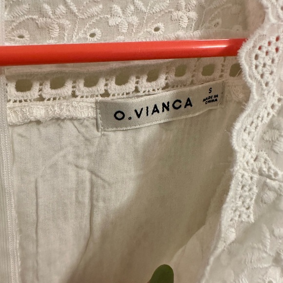 O.Vianca | Dresses | Floral White Dress | Poshmark